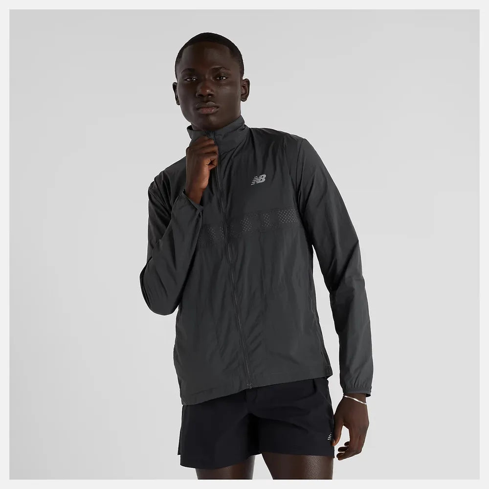 Mens Impact Black Running Jacket - Black | Culture Athletics