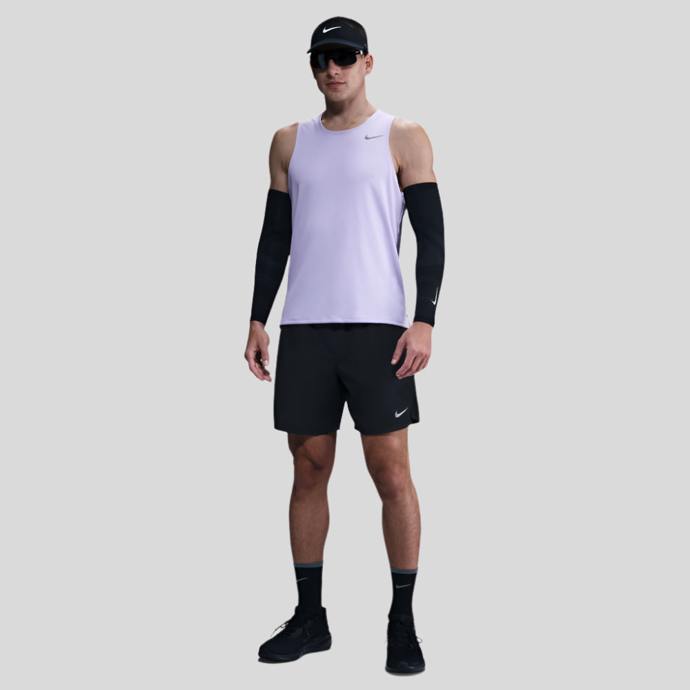 Mens Miler Dri-FIT Running Tank - Hydrangeas/Reflective Silver ...