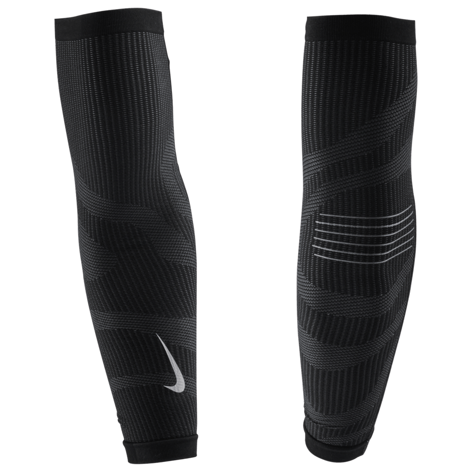 Unisex Zoned Knit Arm Sleeves - Black/Dark Smoke Grey – Culture Athletics